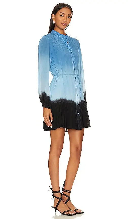 Karina Grimaldi Delie Mini Dress In Blue - Blue Ombre | Editorialist