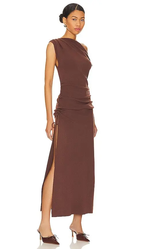 Lioness Original Sin Midi Dress - Chocolate