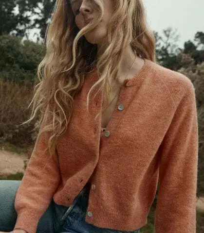 DÔEN Petra Cardigan - Coral