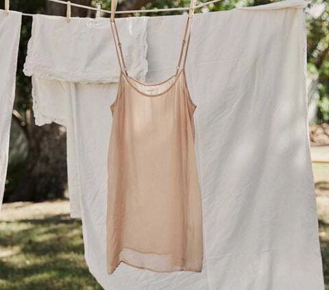 DÔEN Short Scoop Neck Slip - Conch