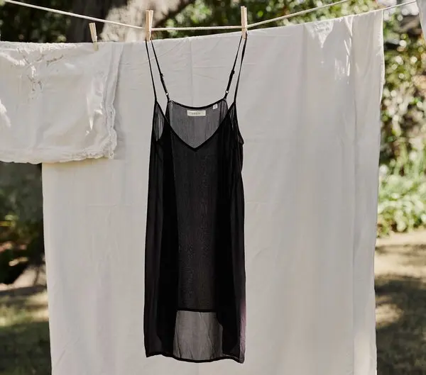 DÔEN Short Slip Dress - Black