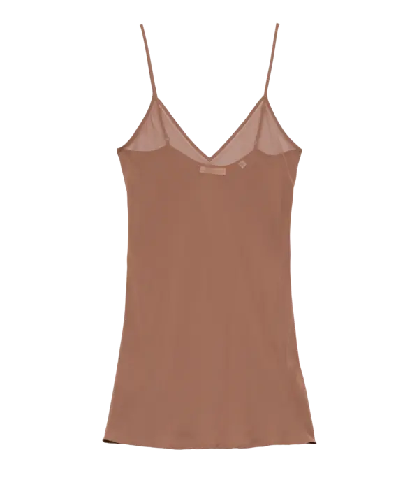 DÔEN Short Slip Dress - Carob