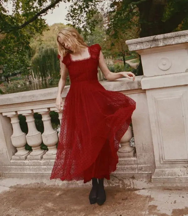 DÔEN Pamelina Dress - Rosso