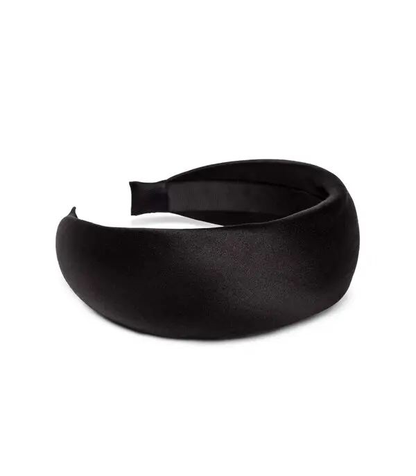 DÔEN Sestri Headband - Black Satin