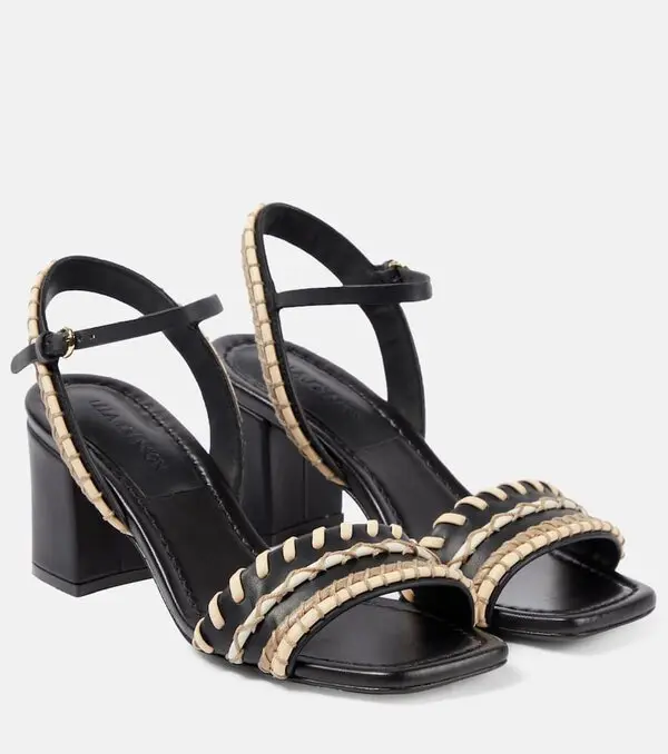 Ulla Johnson Sofia Leather Sandals - Black