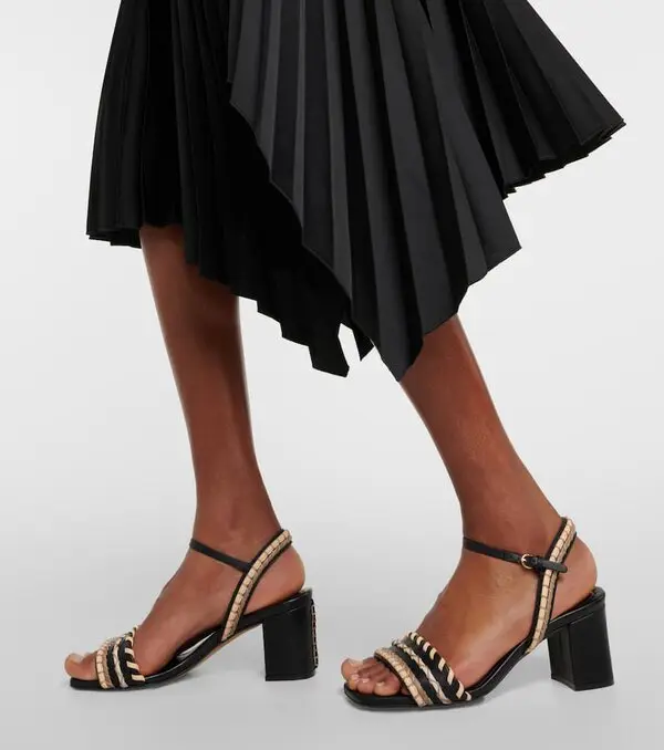 Ulla Johnson Sofia Leather Sandals - Black