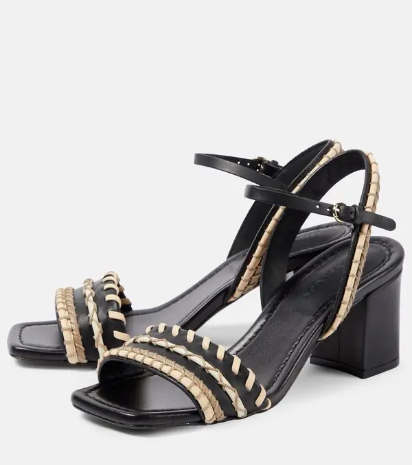 Ulla Johnson Sofia Leather Sandals - Black