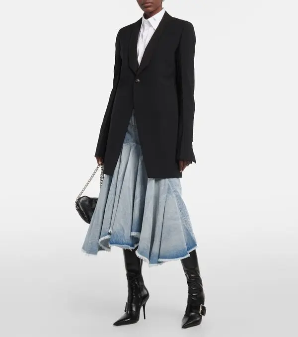Vetements Denim Midi Skirt