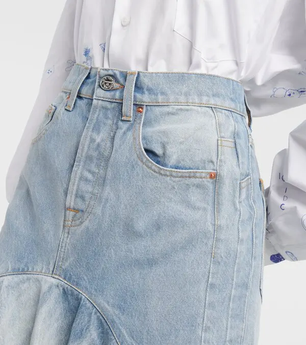 Vetements Denim Midi Skirt