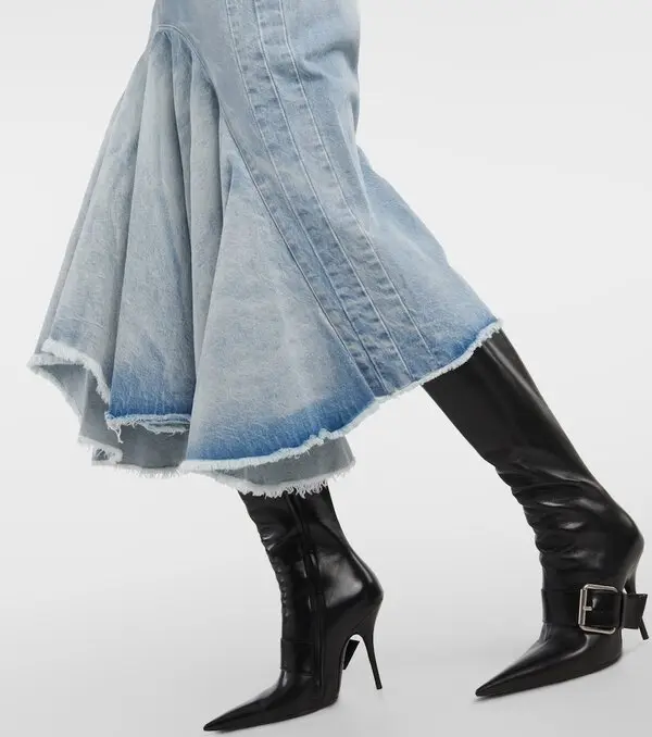 Vetements Denim Midi Skirt