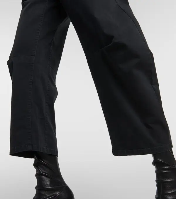NILI LOTAN Shon Cotton Twill Pants - Black