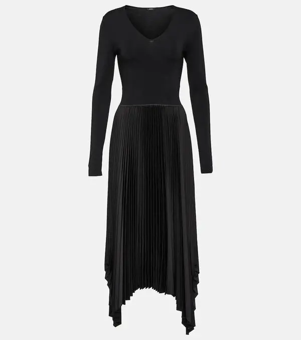 Joseph Dubois Pliss Midi Dress In Black - 50% Off | Editorialist