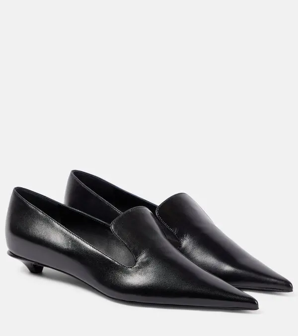 Proenza Schouler Point 25 Leather Pumps - Black