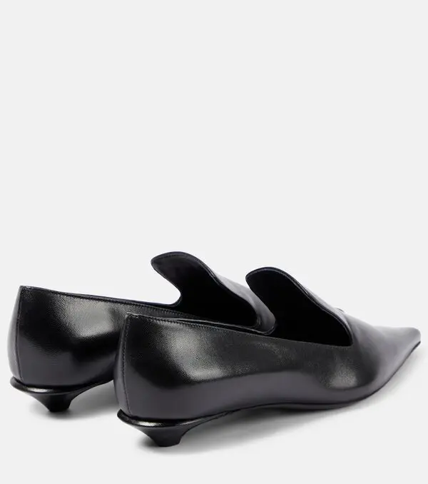 Proenza Schouler Point 25 Leather Pumps - Black