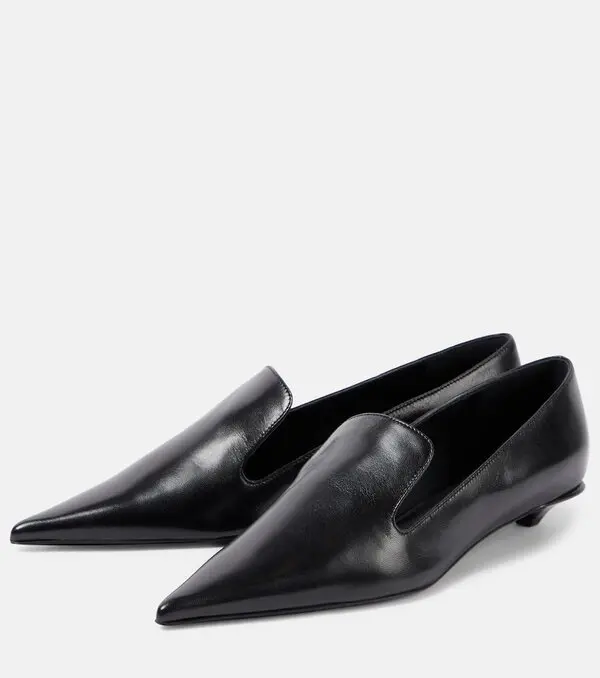 Proenza Schouler Point 25 Leather Pumps - Black