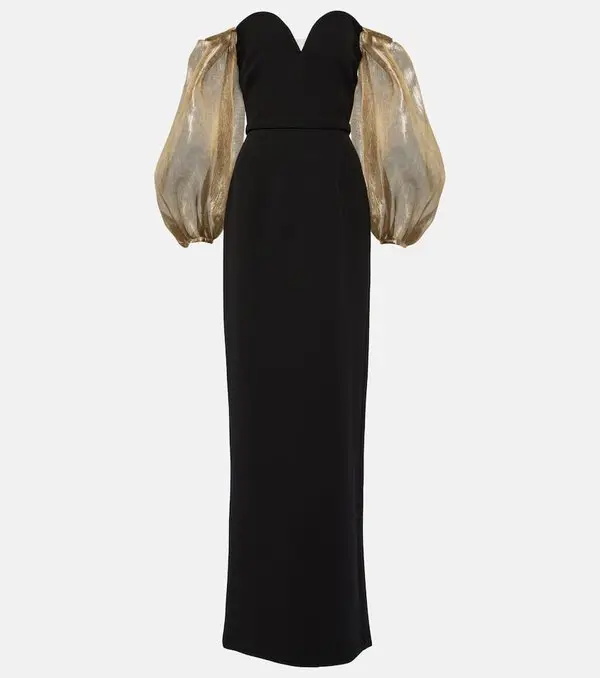 Safiyaa Off-shoulder Crêpe Gown