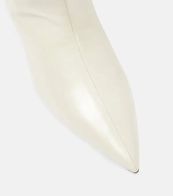JIL SANDER Leather Boots - White