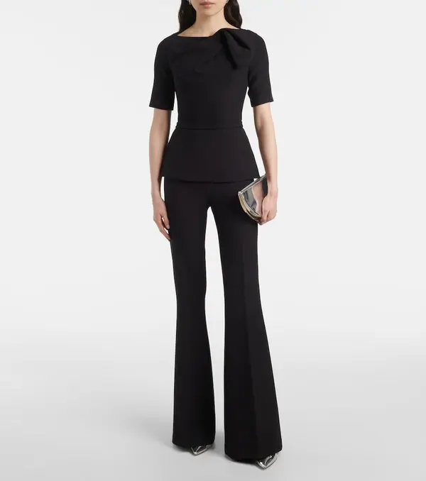 Safiyaa Gathered Neckline Belted Top