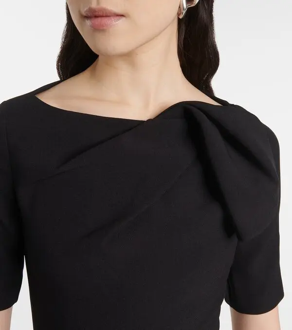 Safiyaa Gathered Neckline Belted Top