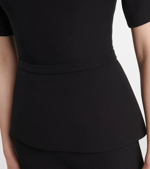 Safiyaa Gathered Neckline Belted Top