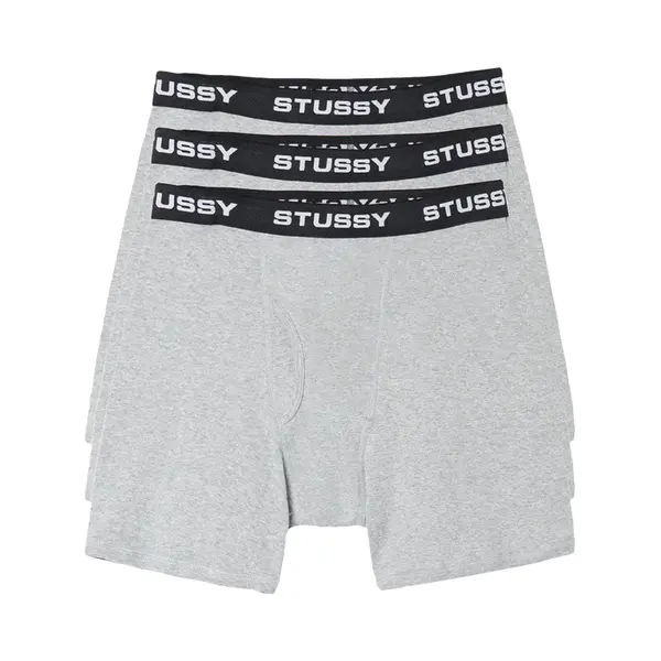 StüSsy Boxer Briefs Heather - Grey | Editorialist