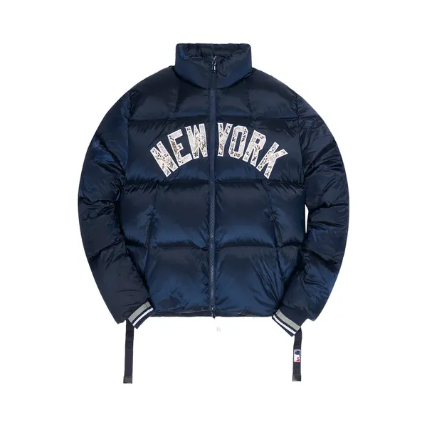 Kith For Major League Baseball New York Yankees Midi Puffer Jacket - Blue
