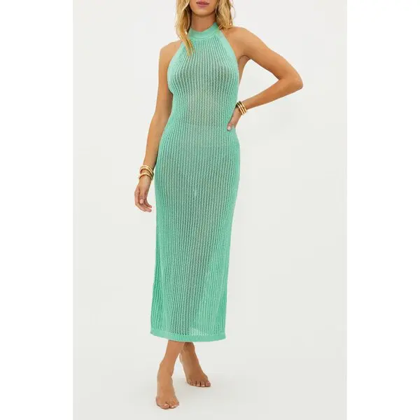 Beach Riot Romee Halter Cover-up Dress - High Tide