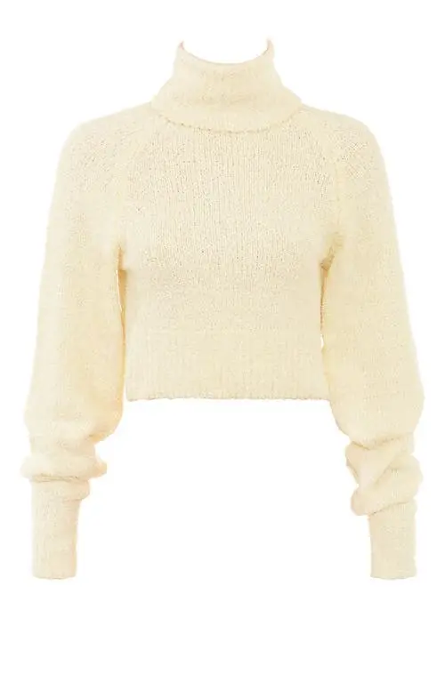 House Of Cb Nyala Bouclé Turtleneck Sweater