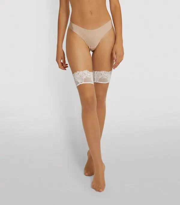 Wolford Nude 8 Lace Stay-up Stockings