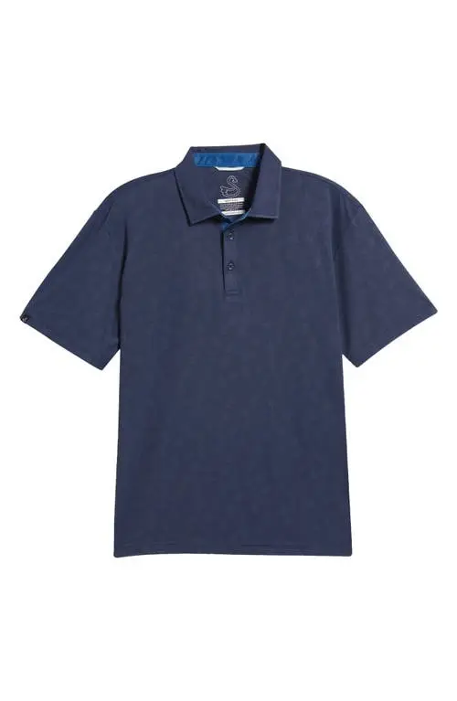 SWANNIES Barrett Botanical Print Golf Polo
