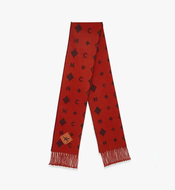 Mcm Bicolor Monogram Jacquard Stole
