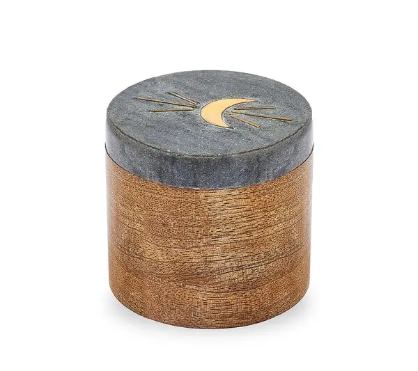 MATR BOOMIE Indukala Moon Round Keepsake Box - One-color