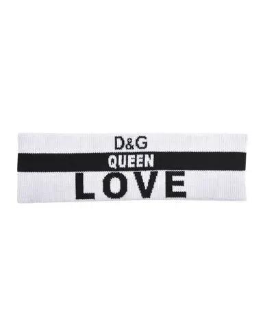 Dolce & Gabbana Knitted Headband With Logo Detail - White