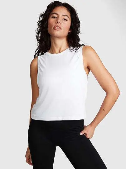 Pink Seamless Drapey Muscle Tank