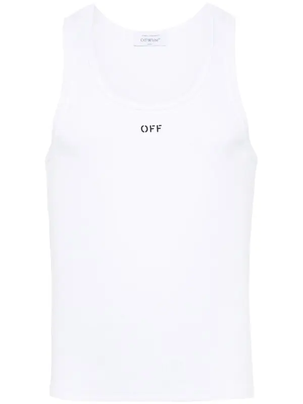 Off-White Logo-print Cotton Tank Top