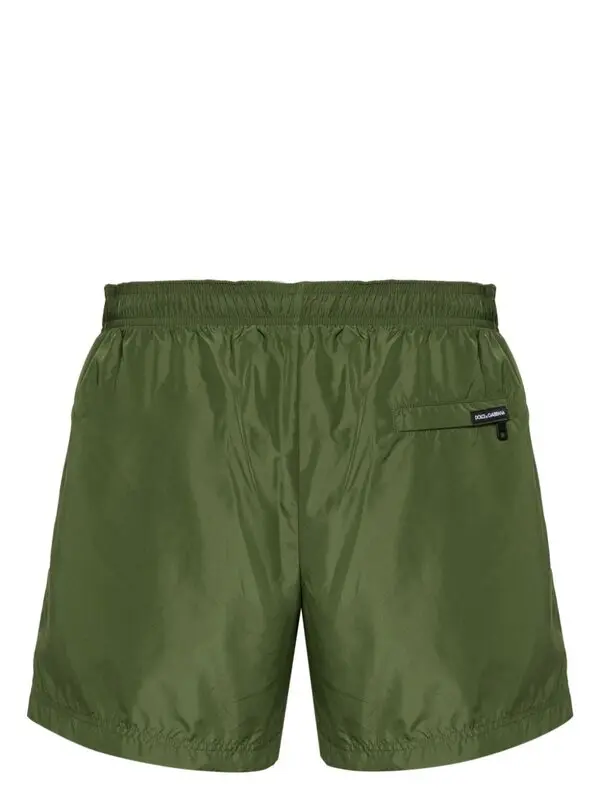 Dolce & Gabbana Logo-embroidered Swim Shorts