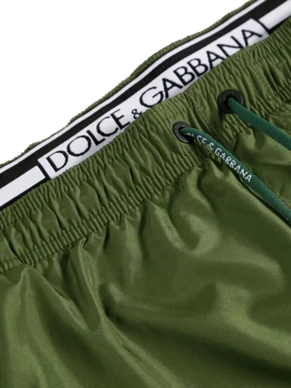 Dolce & Gabbana Logo-embroidered Swim Shorts