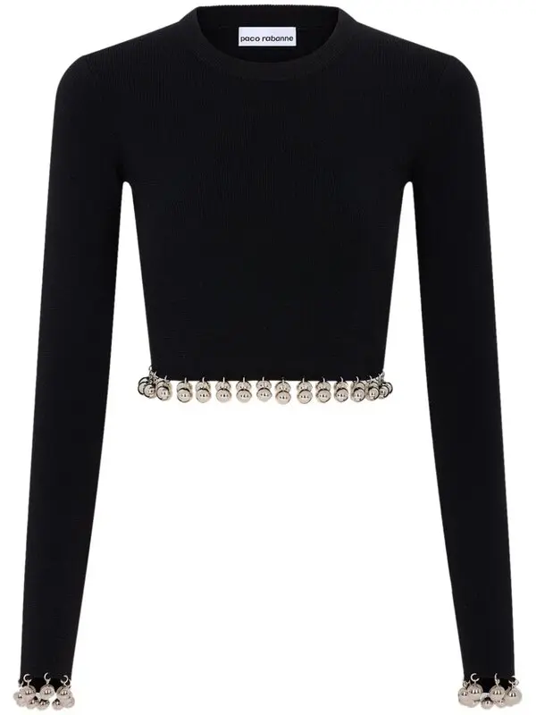 Rabanne Bead-trimmed Wool Jumper
