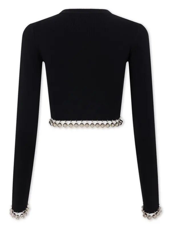 Rabanne Bead-trimmed Wool Jumper