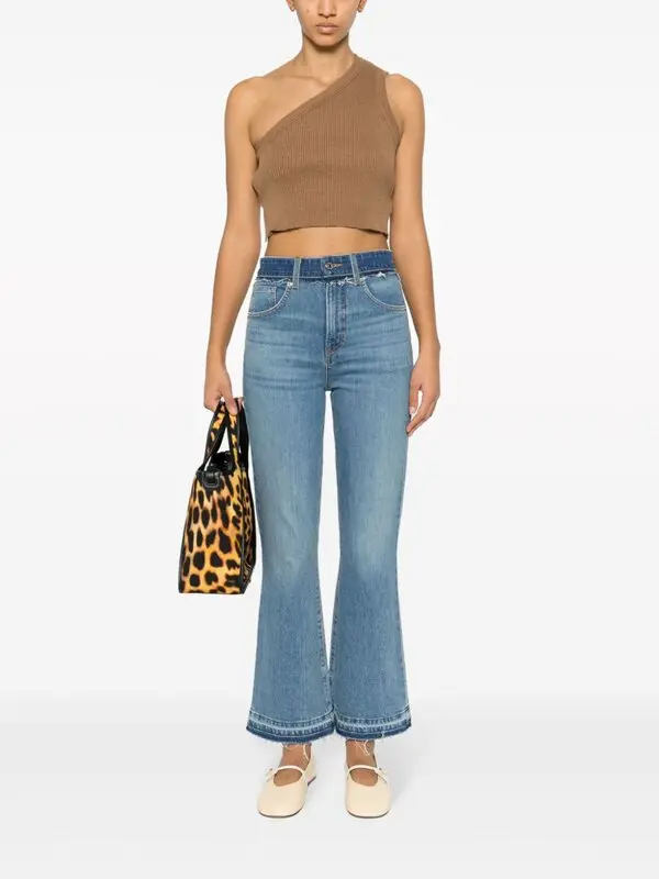 Veronica Beard Carson Flared Jeans - Blue