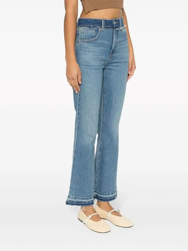 Veronica Beard Carson Flared Jeans - Blue