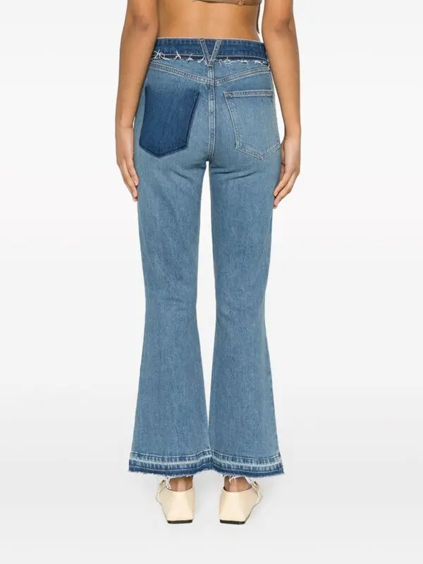 Veronica Beard Carson Flared Jeans - Blue