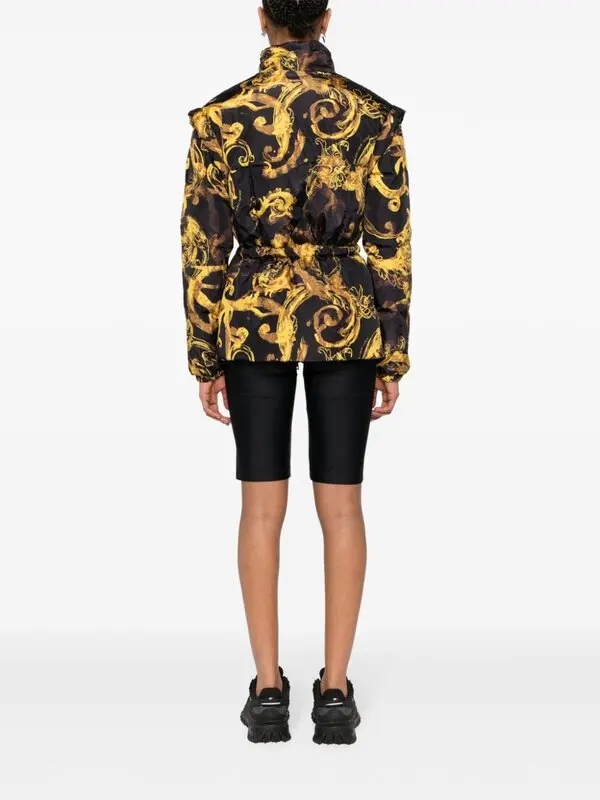Versace Barocco-print Down Jacket