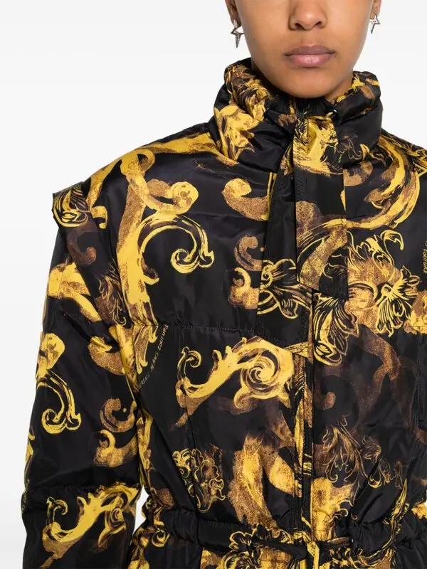 Versace Barocco-print Down Jacket