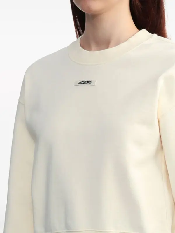 Jacquemus Logo-appliqué Cotton Sweatshirt