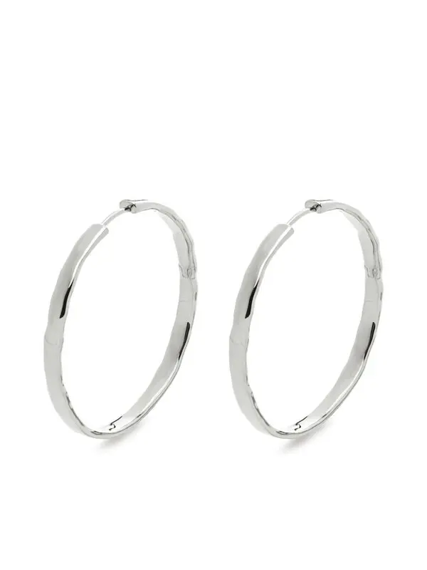 Monica Vinader Large Siren Muse Hoop Earrings - Silver