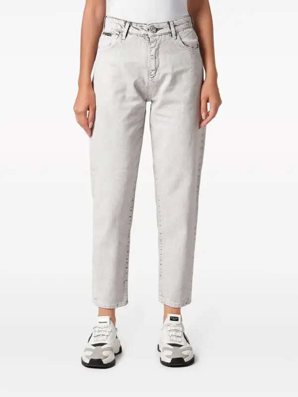 Philipp Plein Mom Fit Tapered Jeans