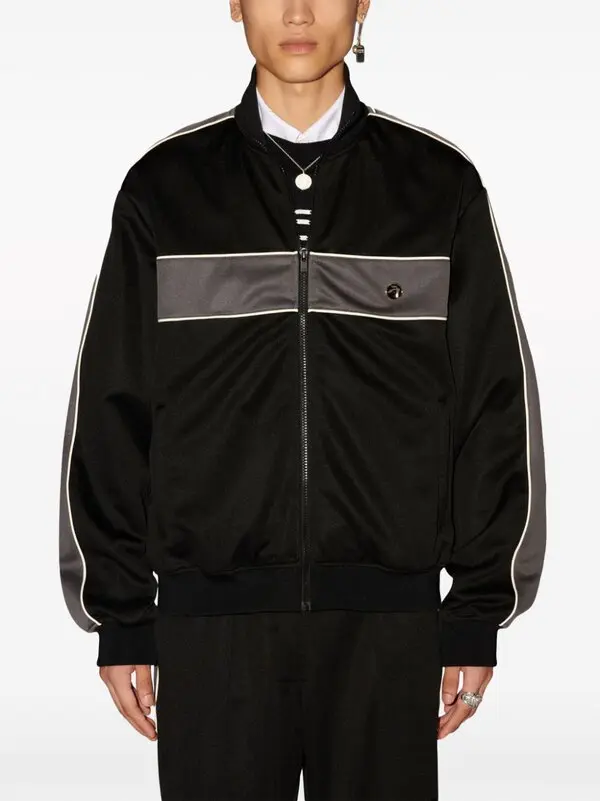 AMBUSH High-neck Striped Track Jacket - Black