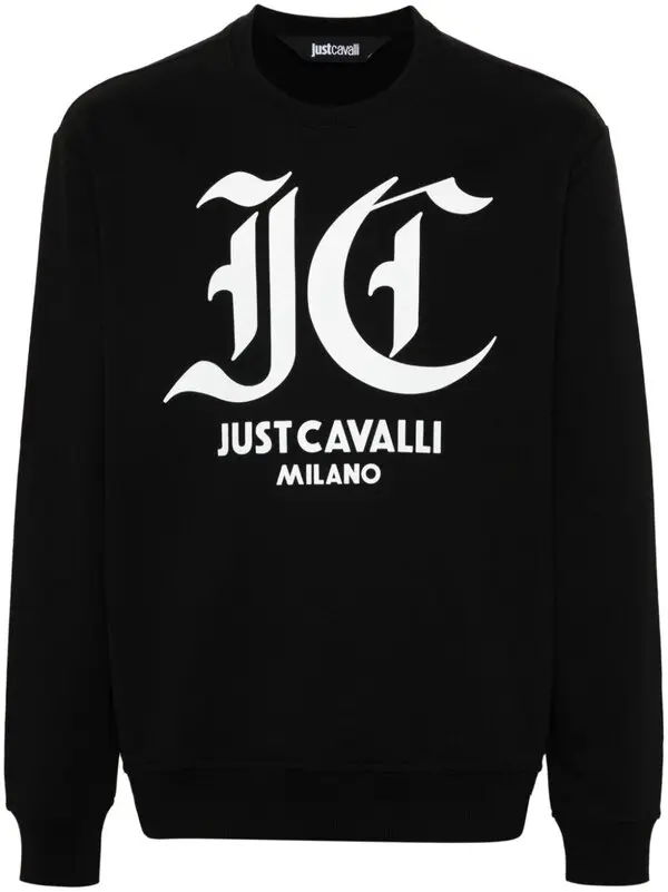 Just Cavalli Logo-print Cotton Sweatshirt