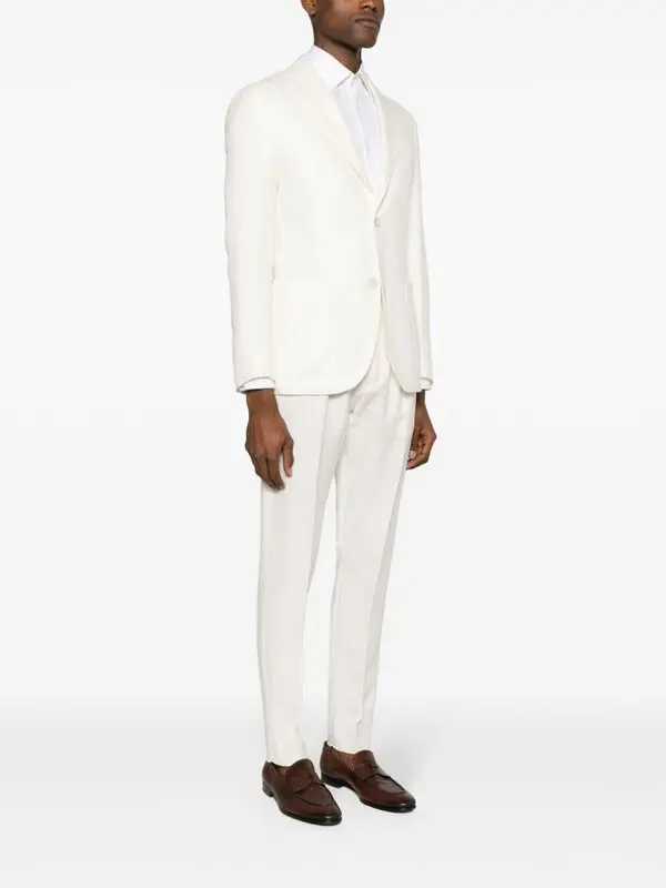 Eleventy Single-breasted Linen Blend Suit